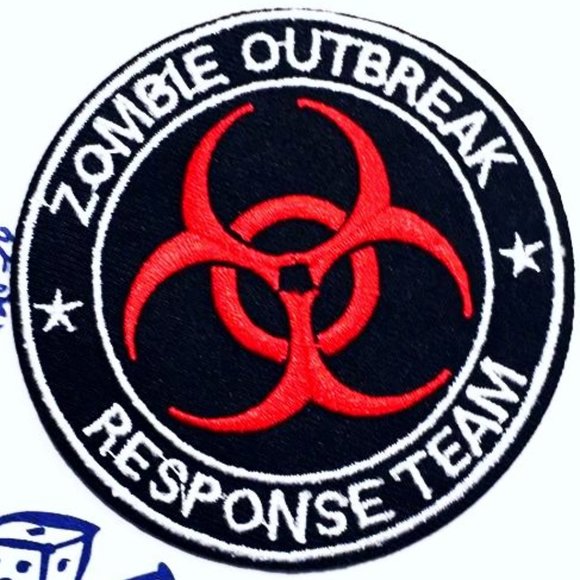Accessories | 1 Zombie Outbreak Response Team Patches Iron On Embroidered Appliques Diy | Poshmark